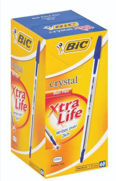 BIC CRYSTAL PENS *BOX OF 60* – Easy Stationers CC
