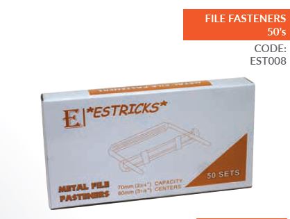 *ESTRICKS* FILE FASTENERS 50'S – Easy Stationers CC