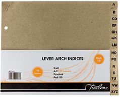 TREELINE LEVER ARCH INDICES A-Z – Easy Stationers CC