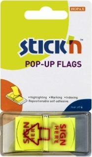STICK'N SIGN HERE POP-UP FLAGS 50'S – Easy Stationers CC